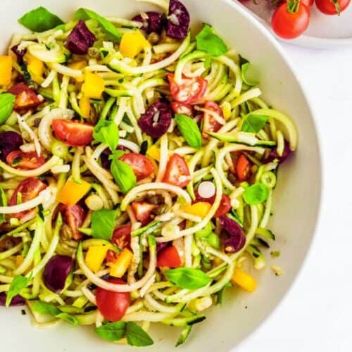 Courgetti Spaghetti with Vegetables - flourishingkitchen.com