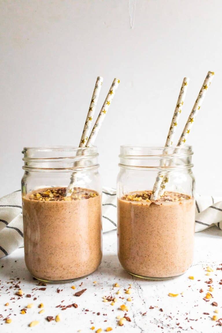 Raw Chocolate Hazelnut Milkshake - flourishingkitchen.com