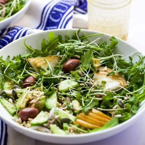 Pear and Rocket Salad - flourishingkitchen.com